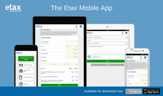 The Etax Mobile App - Save Receipts, Save Time And Save Money